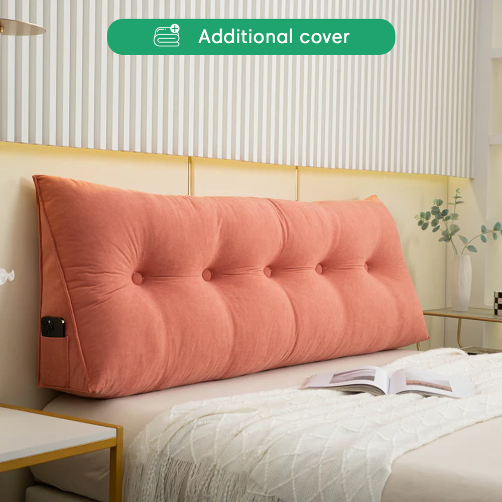 Wedge Pillow - Large Headboard Pillow - Bed Wedge - Cushioned Pillow ...