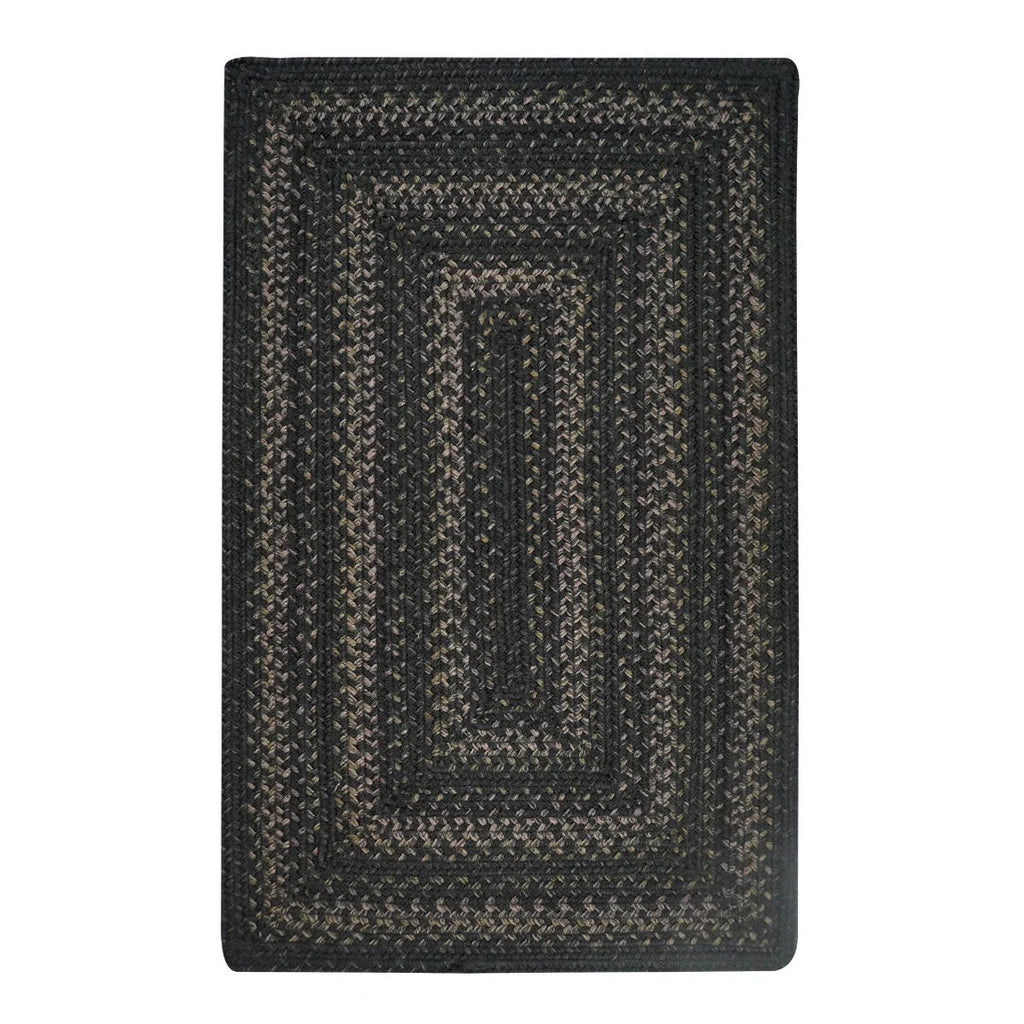 Jet Black Jute Rug - Durable Area Rugs - Living Room Rug - Entryway ...