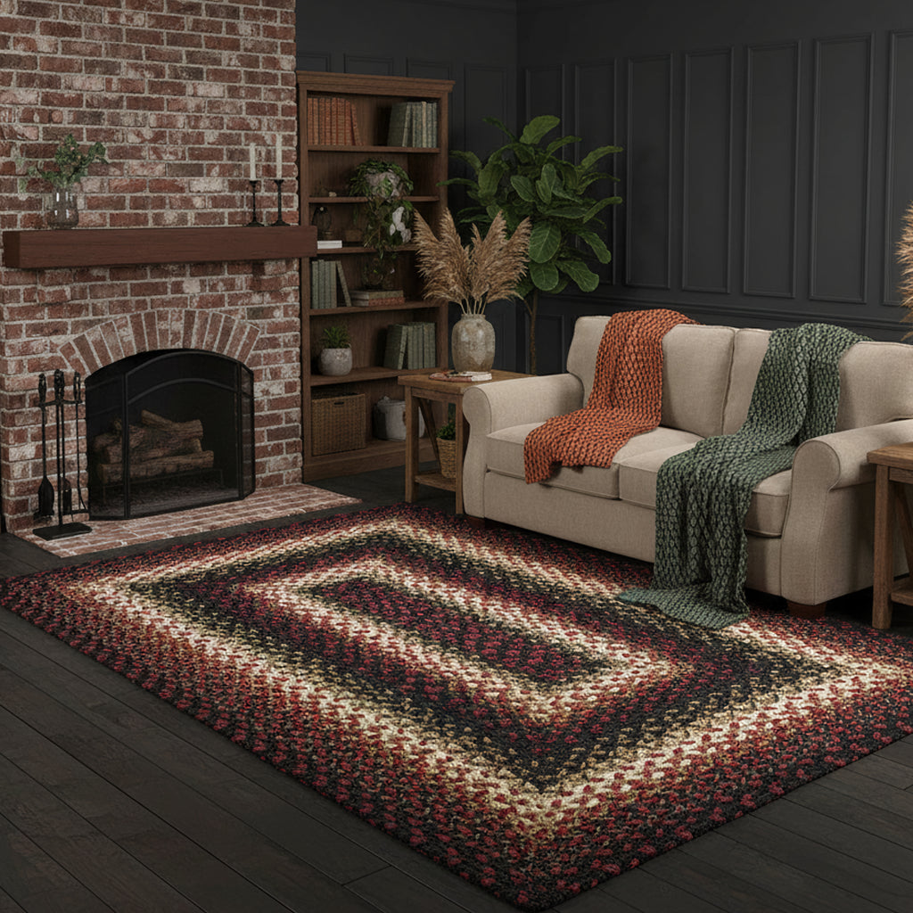 Harvest Red Jute Rug - Durable Area Rugs - Living Room Rug - Entryway ...